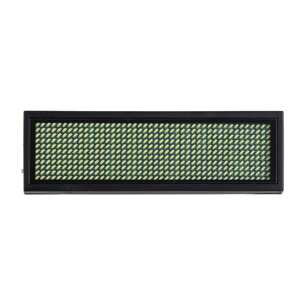 Светодиодный бейдж LED Display, программируемый, горизонтальный, пластиковый корпус, зеленый