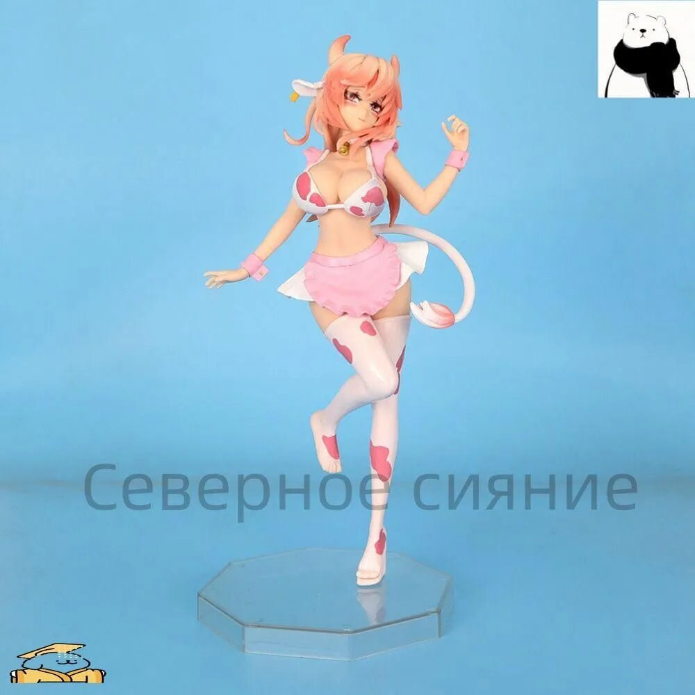 Фигурка Розовая корова девушка Milk Girls 25 CM_A - коллекционная статуэтка для фанатов аниме