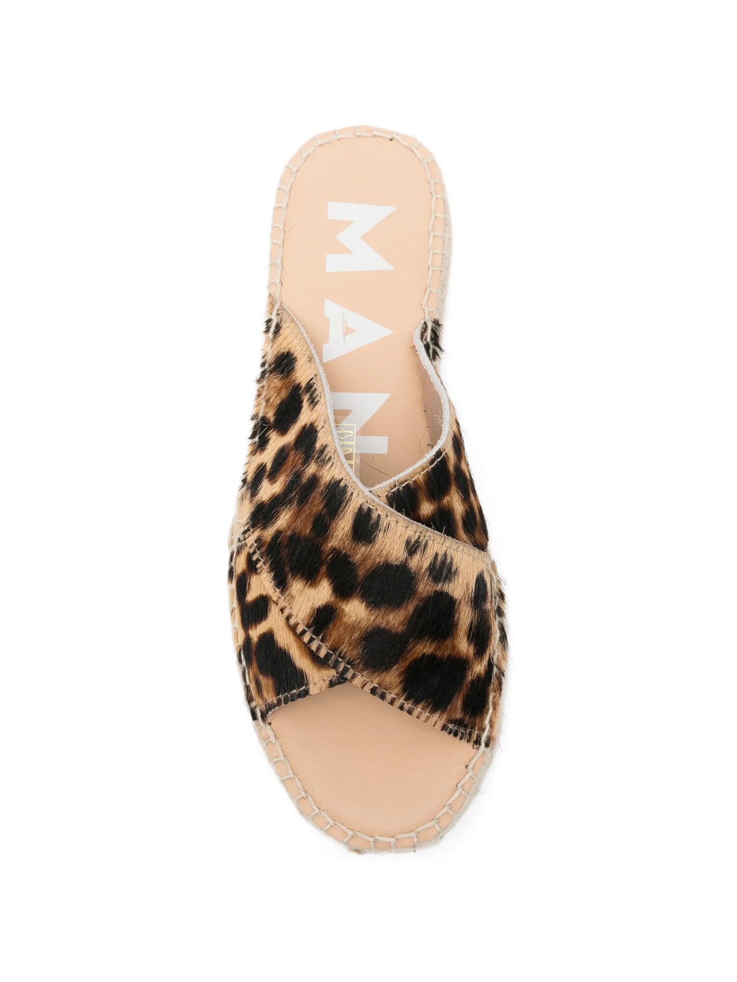 Эспадрильи Manebi Criss-cross leopard-print espadrilles, размер 40, разноцветный — фото 1