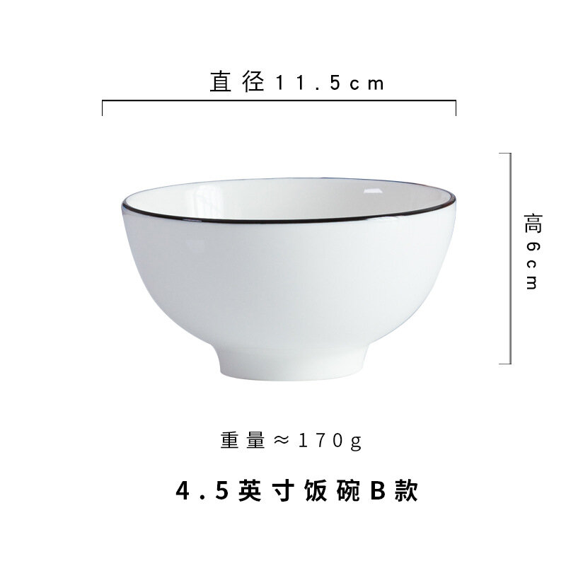 Набор керамической посуды в европейском стиле: простые миски, палочки для еды, тарелки. Набор для использования в отелях и дома. Набор посуды для самостоятельной сборки. Подарок в виде мисок и тарелок.