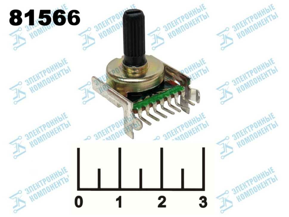 Резистор переменный 2*50 кОм A F-167K WH174 (7pin) (+65) (4629A/S0365)