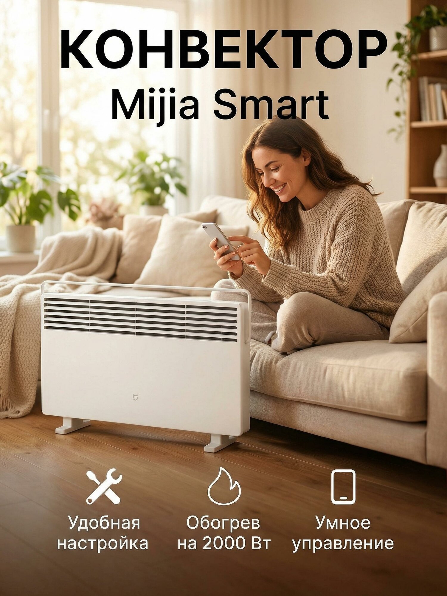 Конвектор Xiaomi Mijia Smart Appliance (KRDNQ04ZM) CN