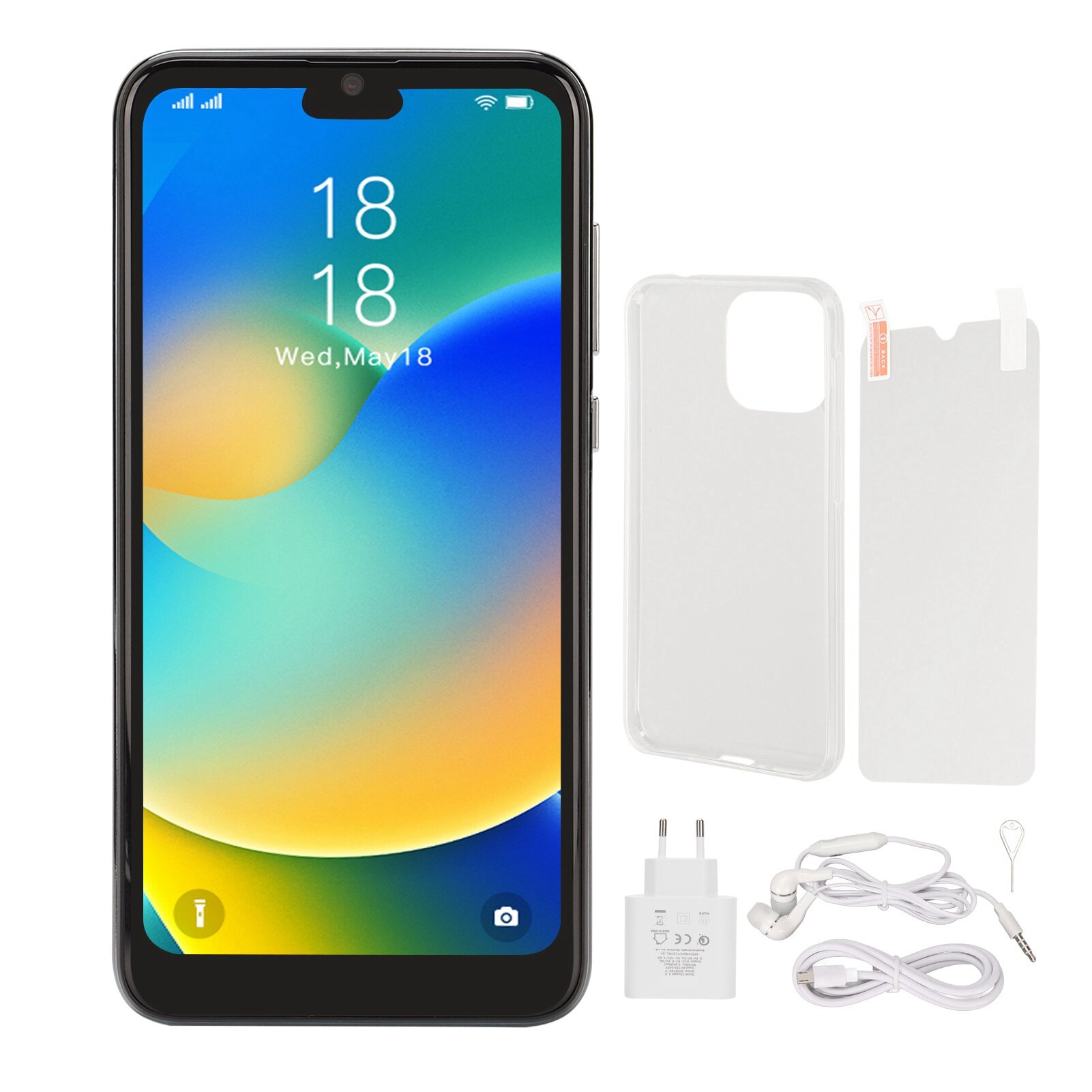 Смартфон I14proMax на Android 11.0, 6.1 дюйма, 4 ГБ ОЗУ, 32 ГБ ПЗУ, MTK6889, фронтальная 8 Мп, основ