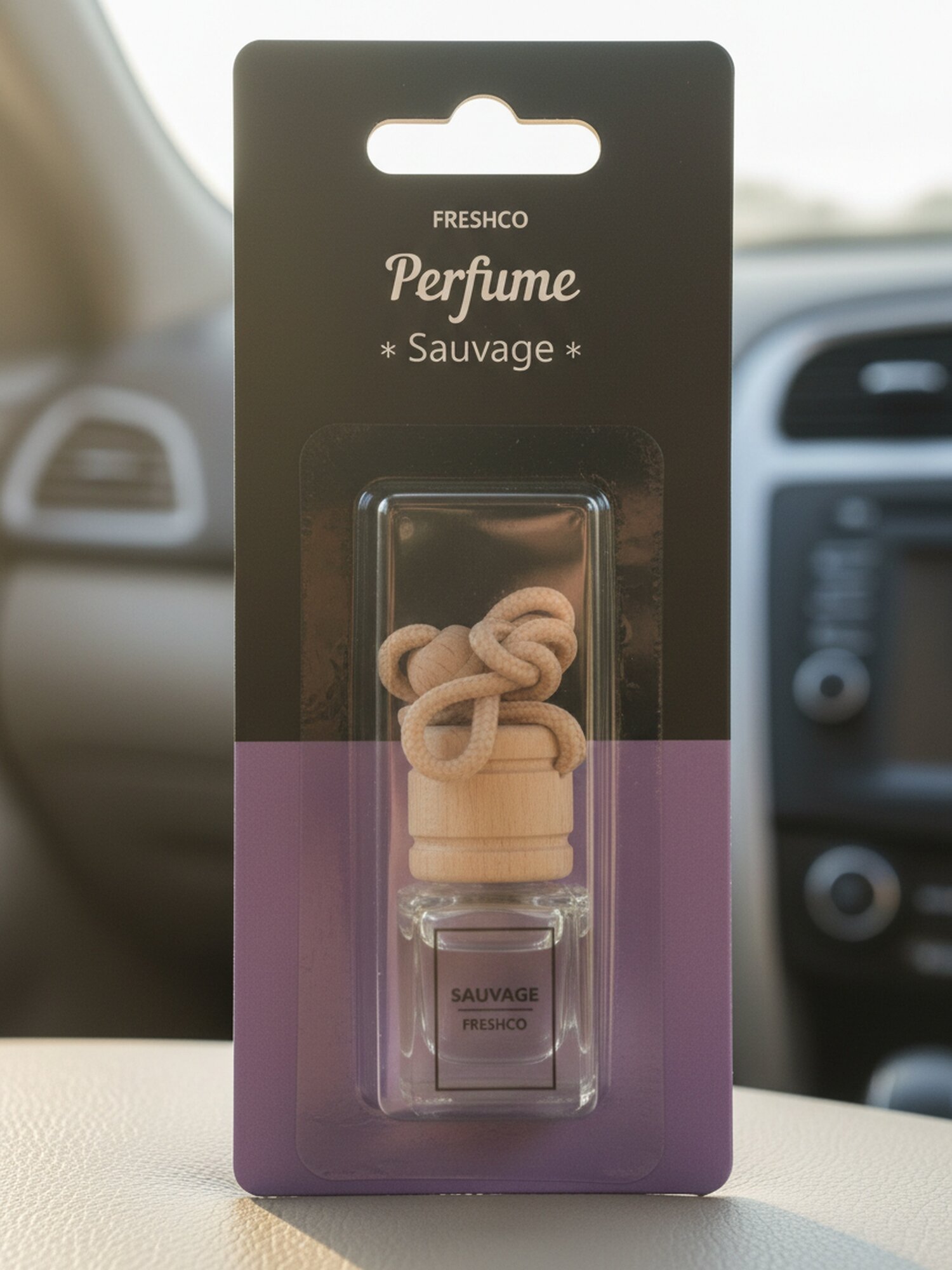 Ароматизатор Freshco Perfume Sauvage в машину, подвесной бочонок, парфюм для автомобиля, освежитель воздуха в салон