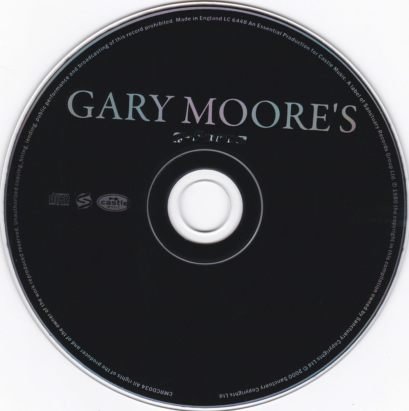 Gary Moore - G-Force, 1980/2000, 8-page, CD-Аудио — фото 1