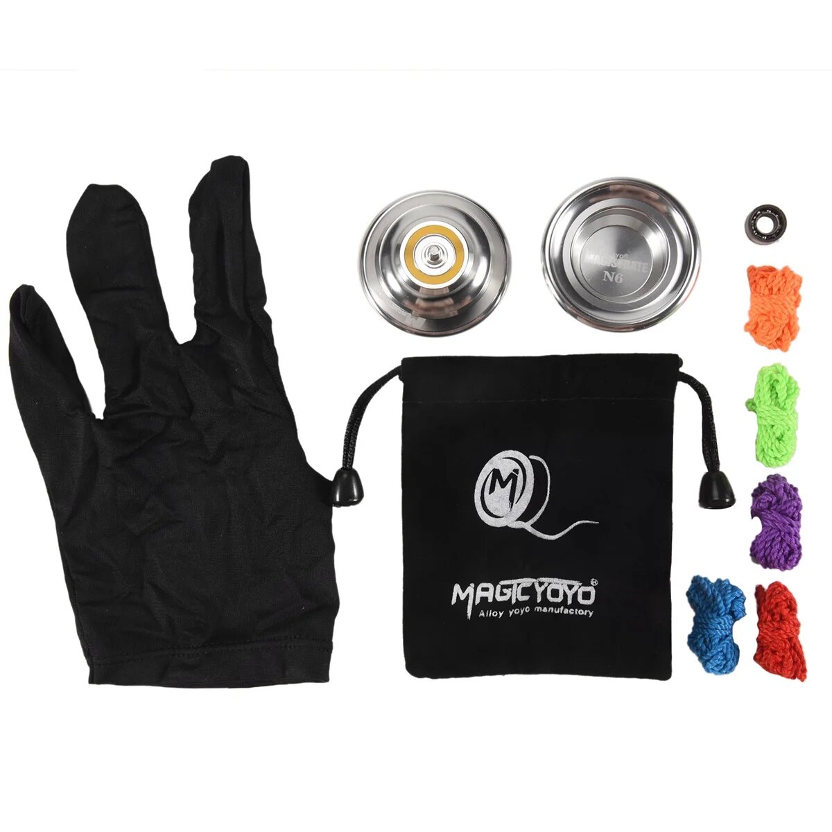 Профессиональное йо-йо A71Z N6 Magistrate серебристого цвета из сплава