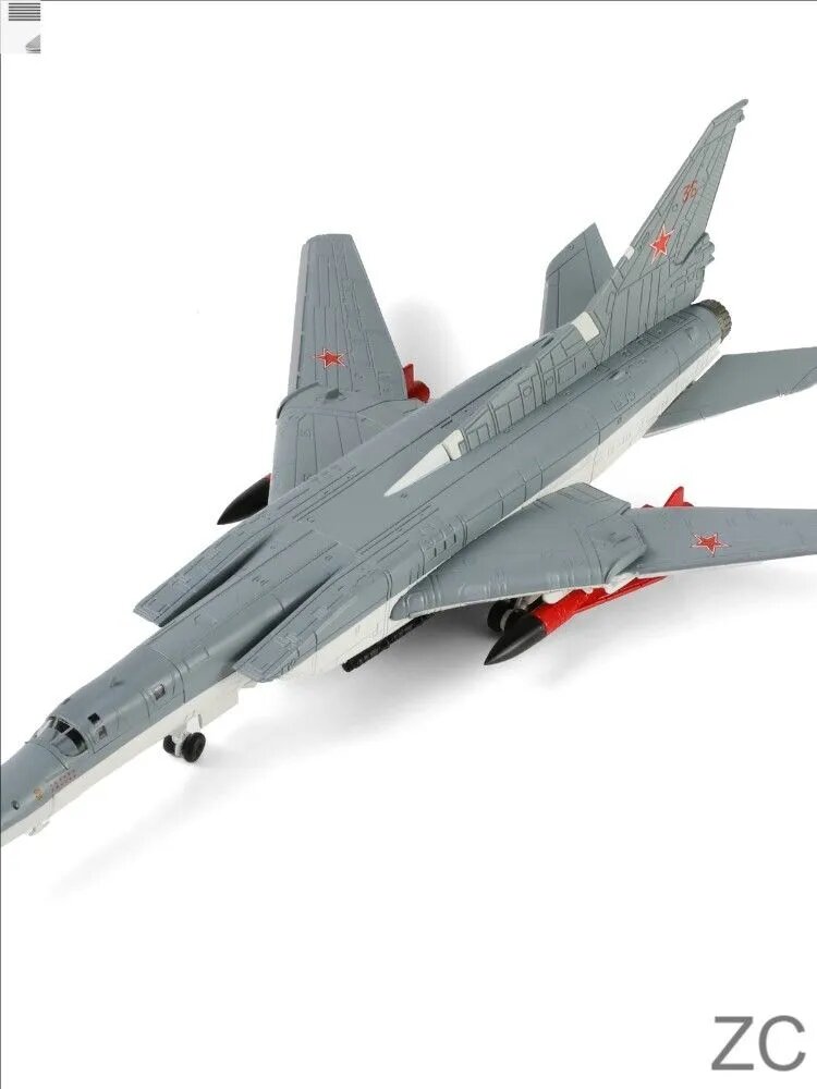 Модель коллекционная TU-22M3 Backfire 1/143 scale diecast model Grey Bomber Aircraft