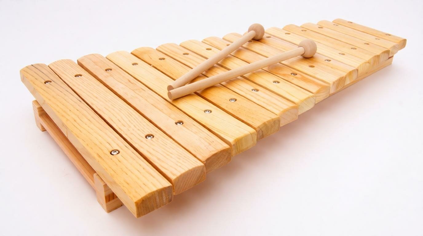 Fleet FLT-XL15A Ксилофон 15 деревянных брусков, детский, бежевый