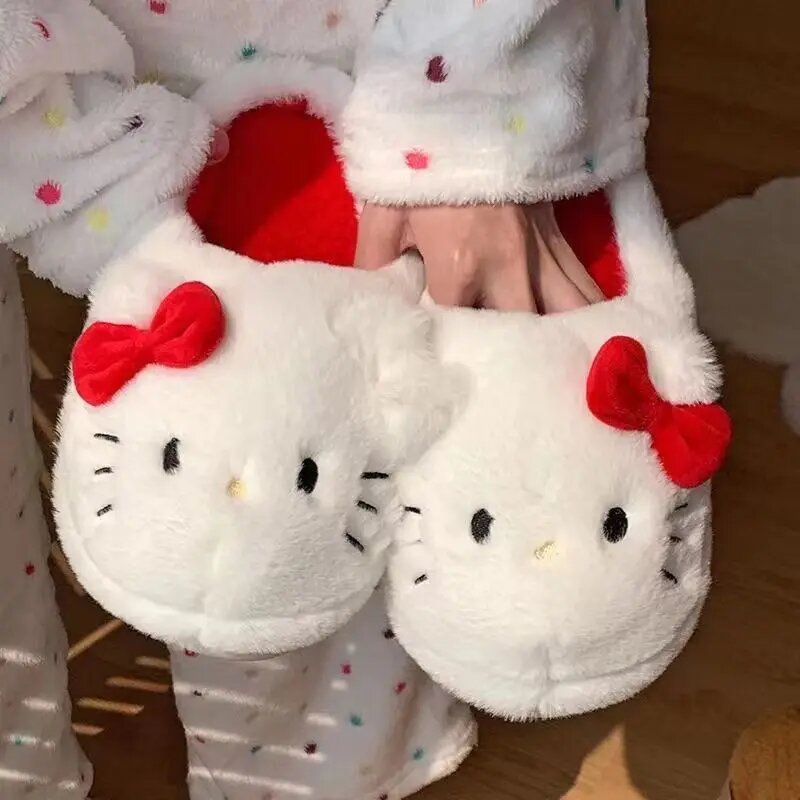 Тапочки Miniso Hello Kitty, размер 40-41, белый, — фото 1
