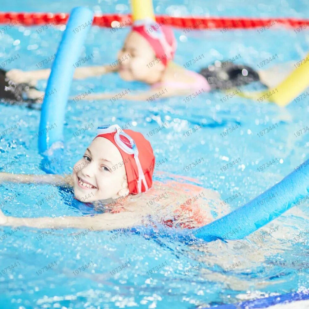 Доска для плавания 150x6 см, для обучения плаванию детей и взрослых, синяя