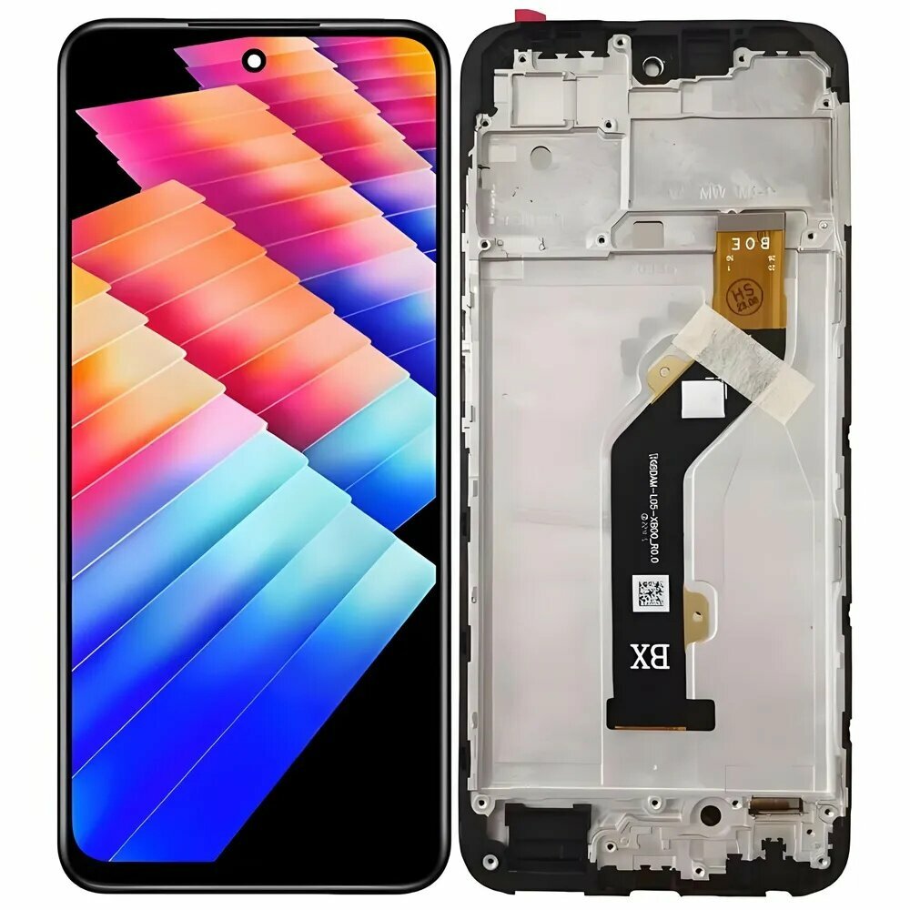 Дисплей(экран) для Infinix Hot 30 Play X6835 (инфиникс Хот 30 плей) в сборе с тачскрином рамкой