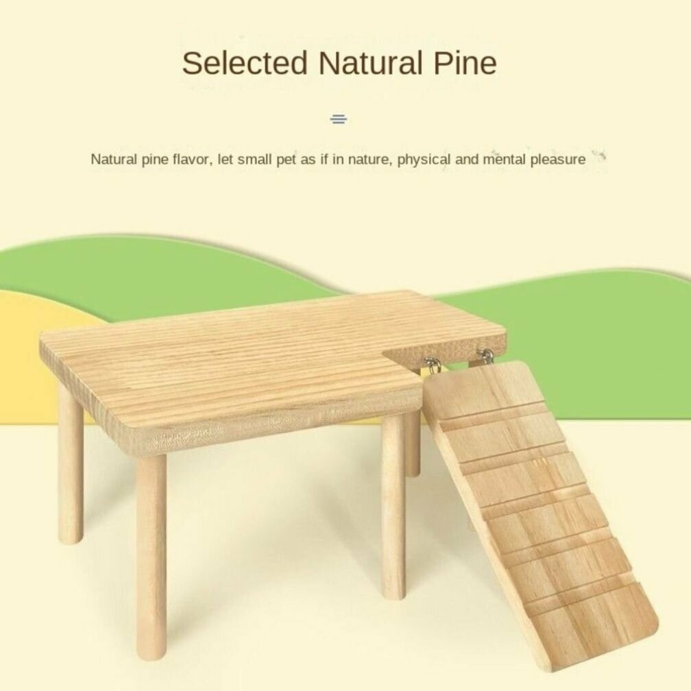 Деревянная платформа лестницы