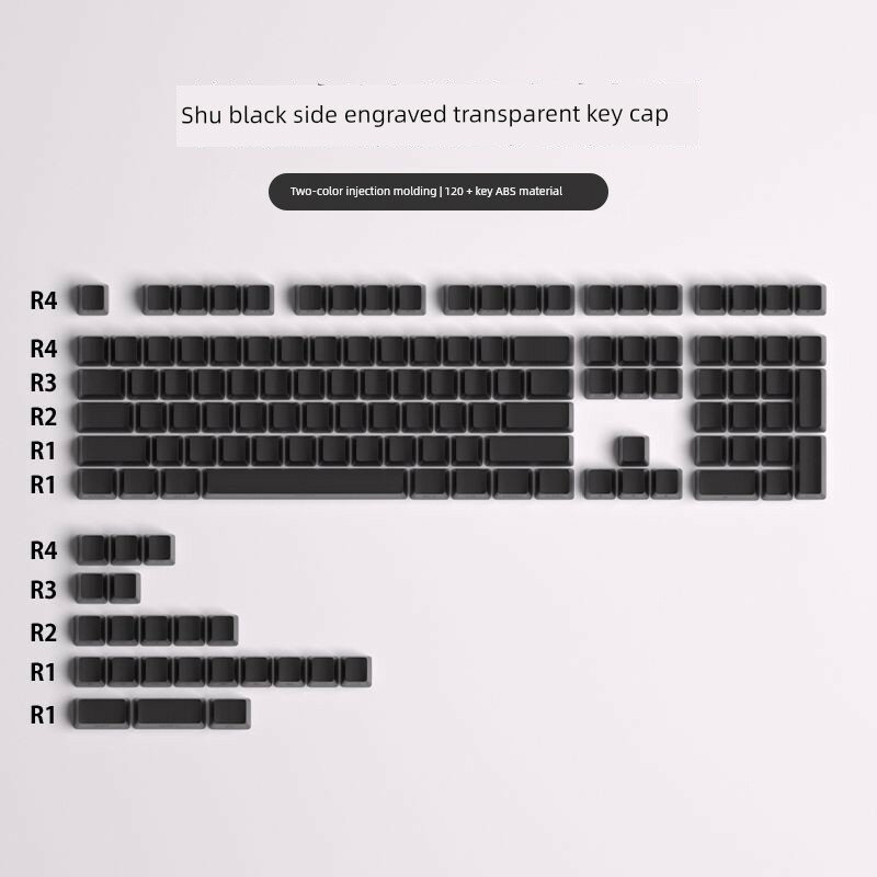 Фиолетовые полупрозрачные кейкапы OEM с боковой гравировкой из PBT, совместимые с Wolf Spider F87 Pro, F75, F99, S98,