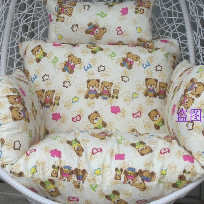 Съемная и моющаяся подушка для кресла-качалки, подушка для одноместного подвесного кресла из ротанга, новая одноместная подушка, кресло-качалка, кресло-гнездо, подходит для всех сезонов.