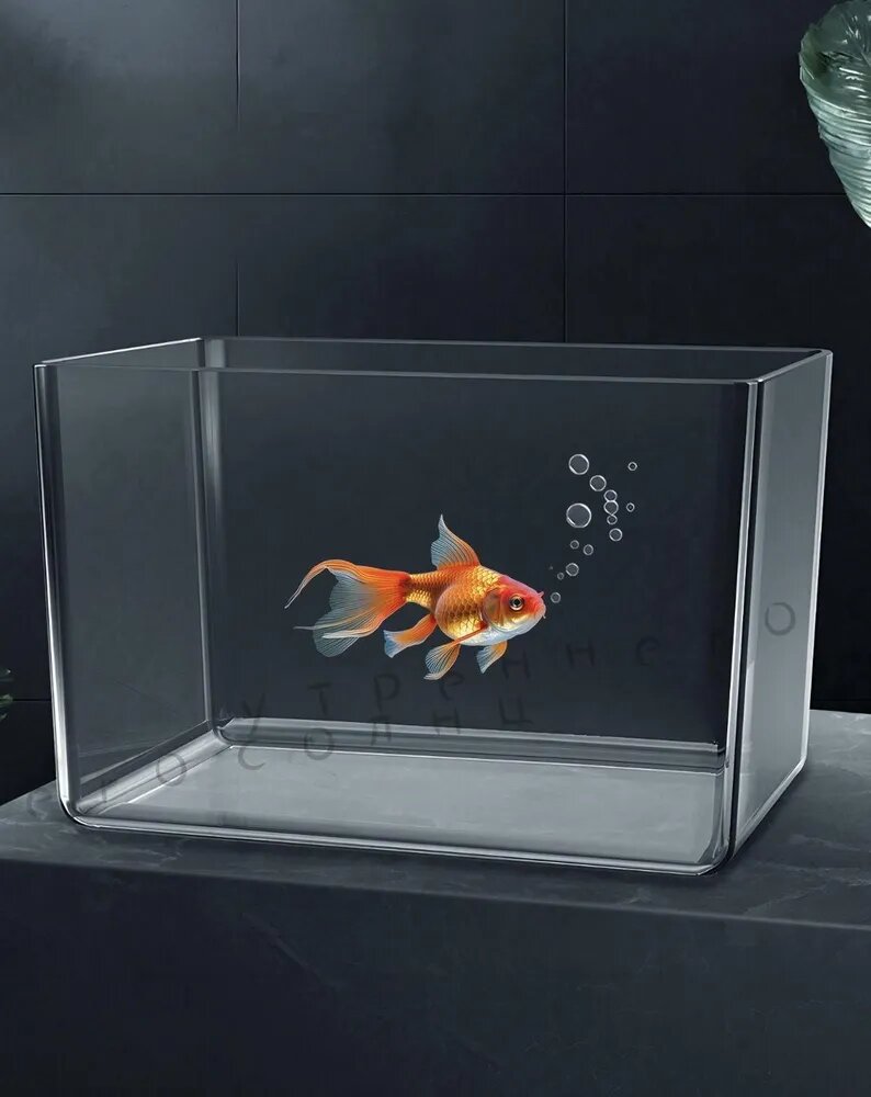 Акриловый аквариум, цельный квадратный