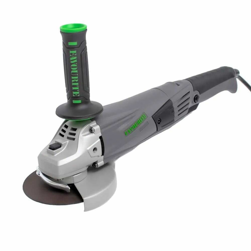 Болгарка/Угловая шлифовальная машина FAVOURITE FG 1500EC PROF ,1500 Вт, диск 125 мм, 3000-11000 об/мин, регулировка скорости, константная электроника, кабель 3 м