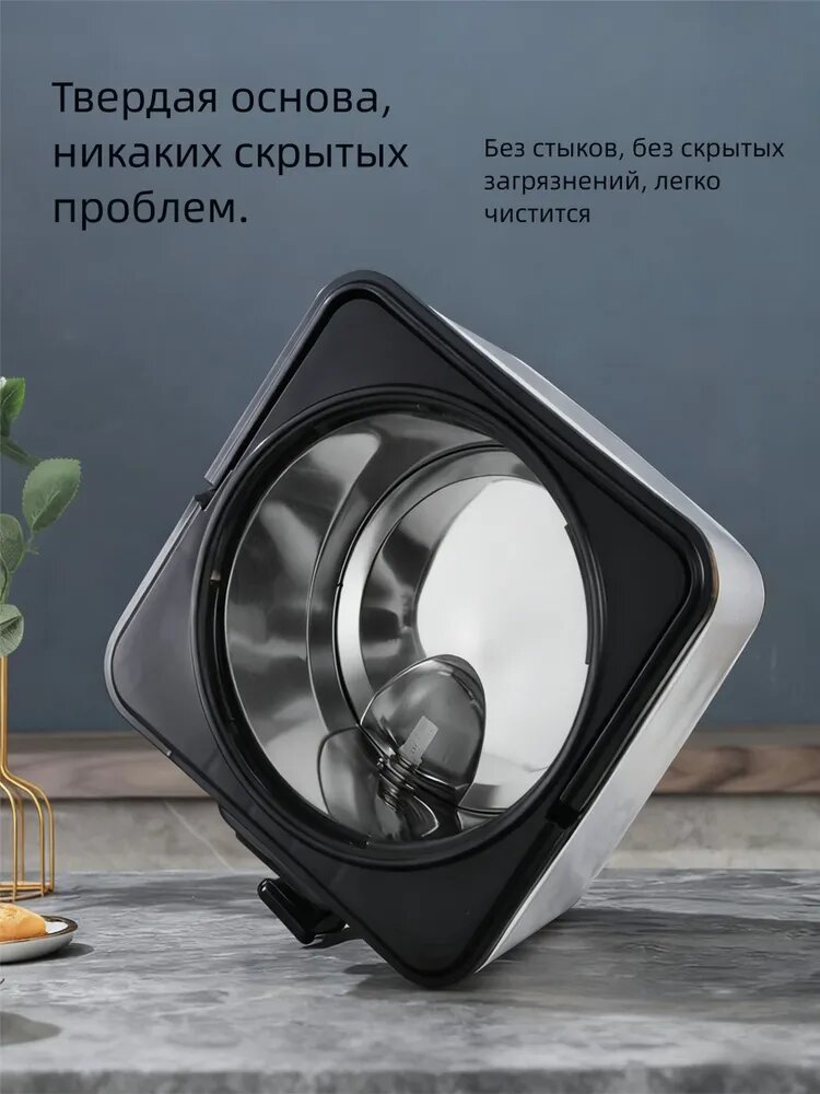 Термос Квадратный из Нержавеющей Стали, Белый, 8 л, Сохраняет Тепло/Холод до 8 Часов, Для Горячих и Холодных Напитков — фото 1