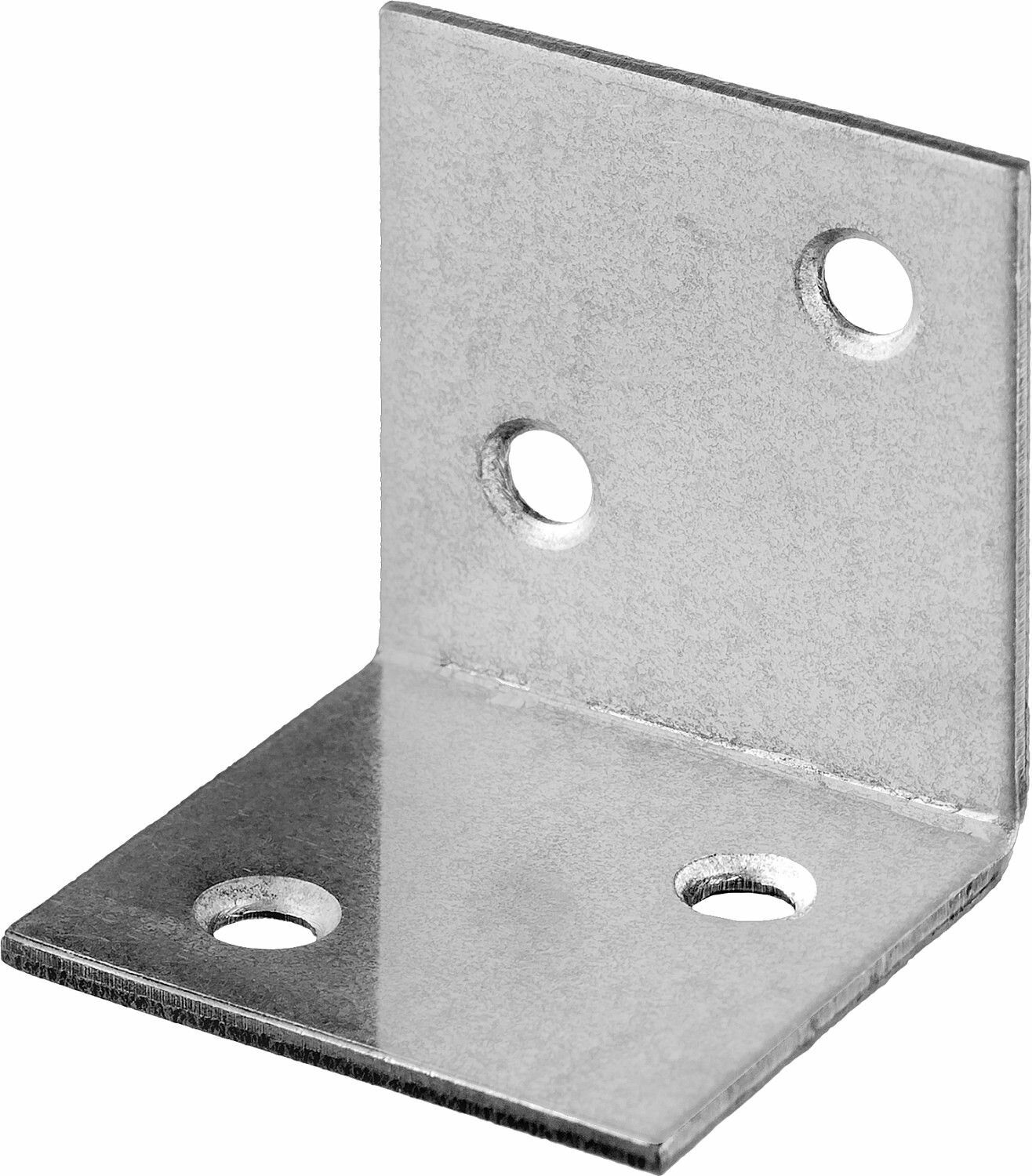 ЗУБР УМШ-1.5, 25 x 25 x 25 x 1.5 мм, белый цинк, широкий мебельный уголок (31034-25) 50 шт.