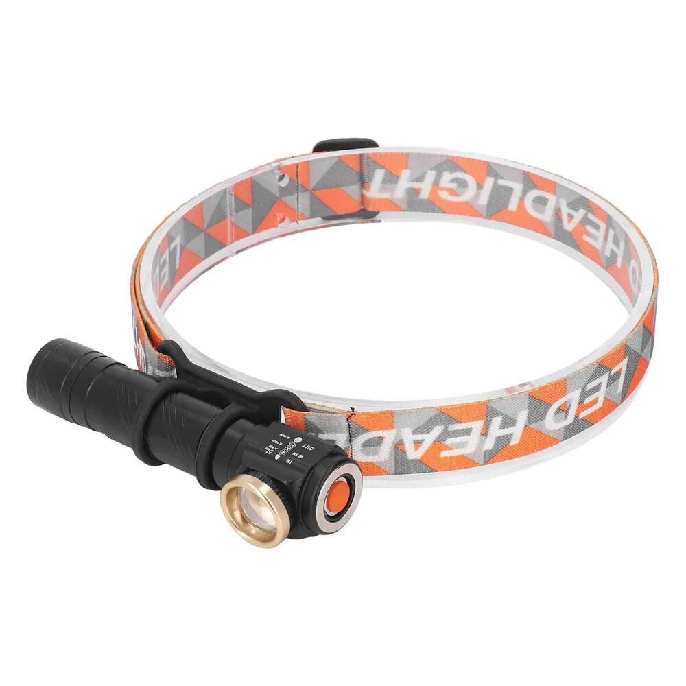 Фонарь ручной LED Headlight, перезаряжаемый налобный фонарик, 4 режима яркости, телескопический зум — фото 1