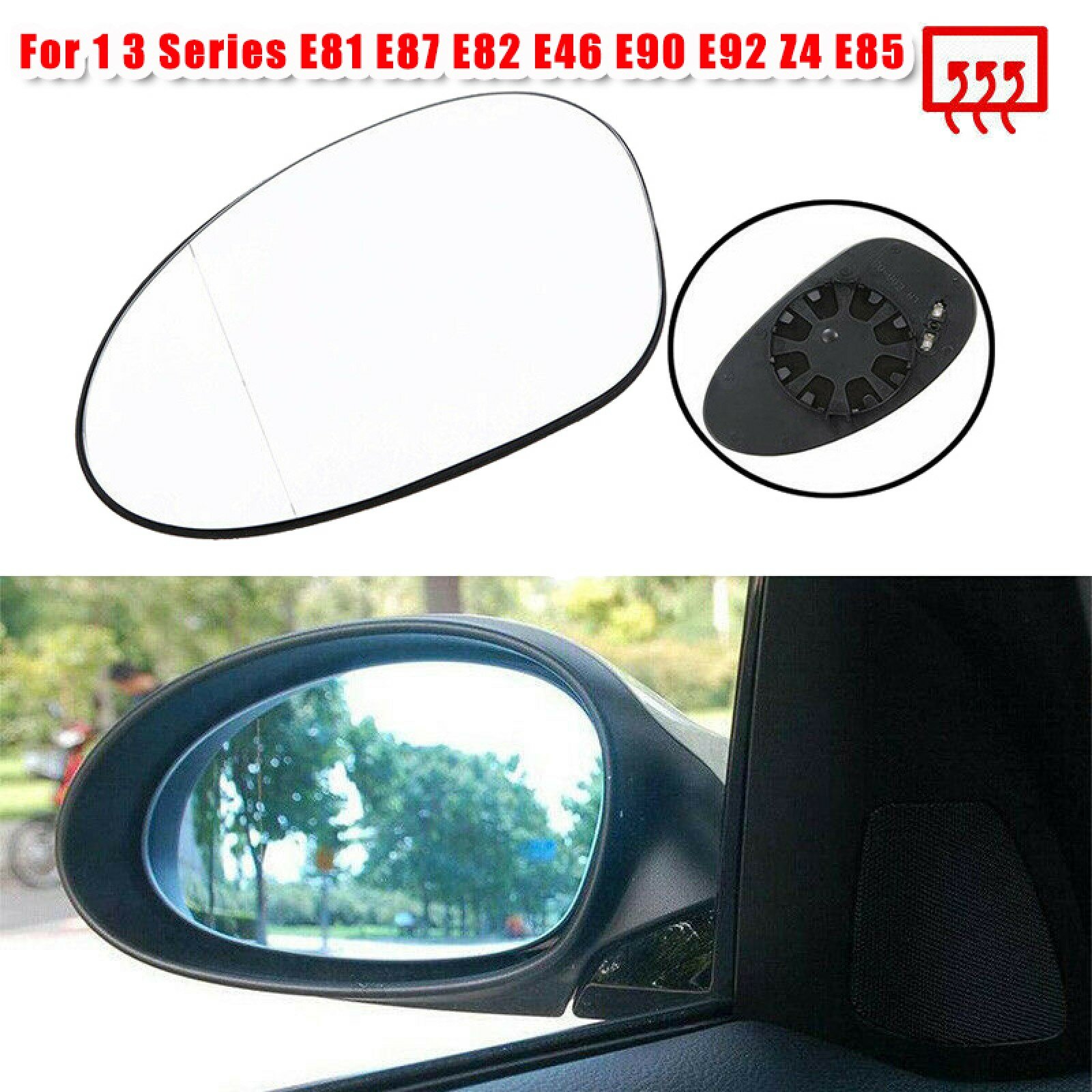 Зеркало левое с обогревом MyPads для BMW E81 E82 E88 E90 E92 E85 Z4 — фото 1