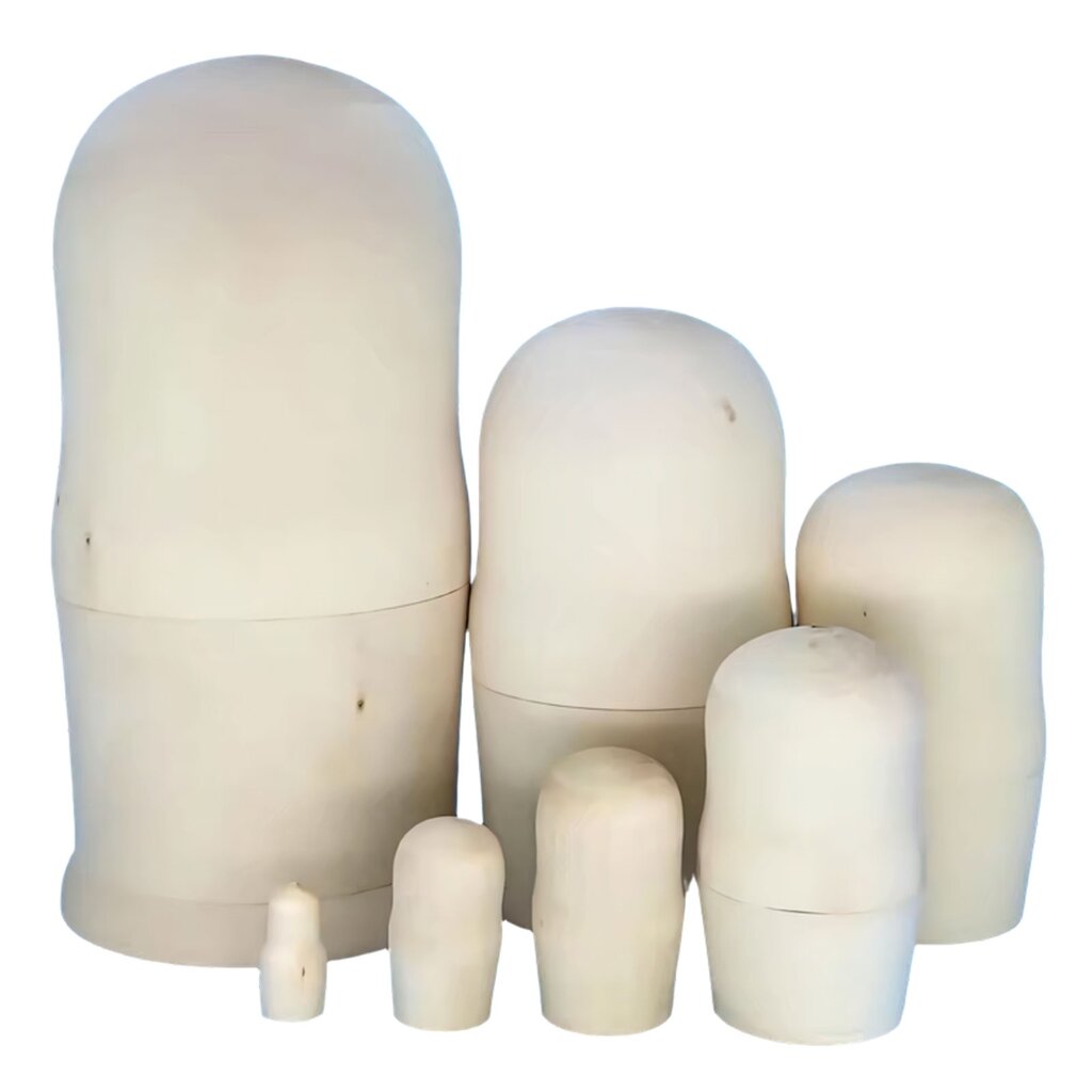 Русские Матрешки Своими Руками Из 7 Частей Деревянный Незаконченный Набор Для Творчества