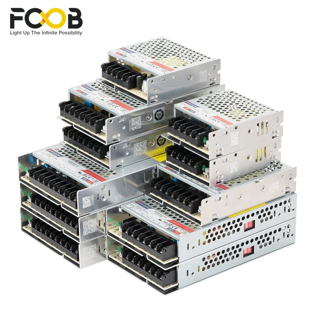 Стабилизированный импульсный блок питания 5В 12В 24В, алюминиевый корпус, UL, для 24V 350W 14.6A