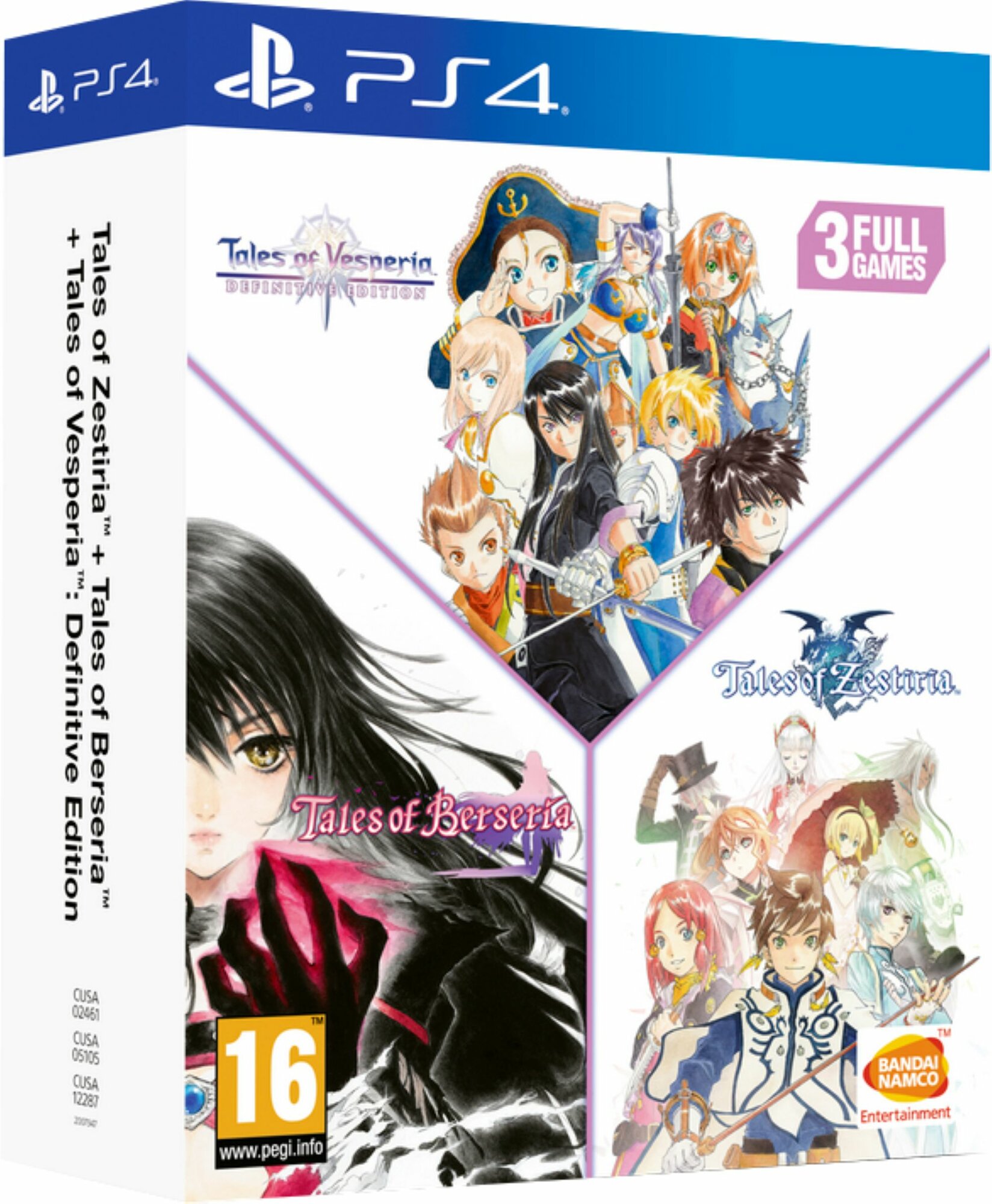 Tales of Vesperia + Tales of Berseria + Tales of Zestiria Compilation (русские субтитры) (PS4)