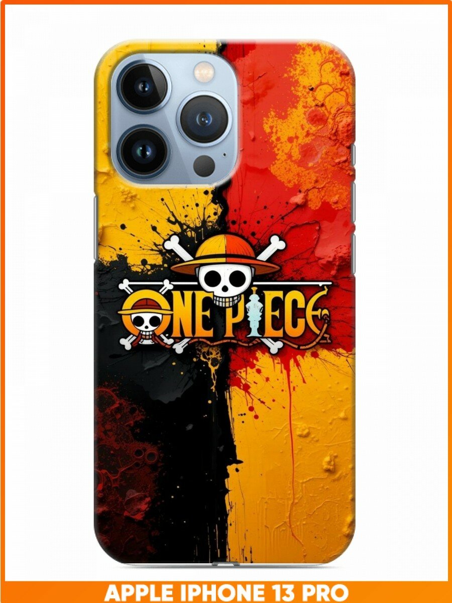 Чехол для Iphone 13 Pro с принтом Аниме One Piece (Айфон 13 Про)