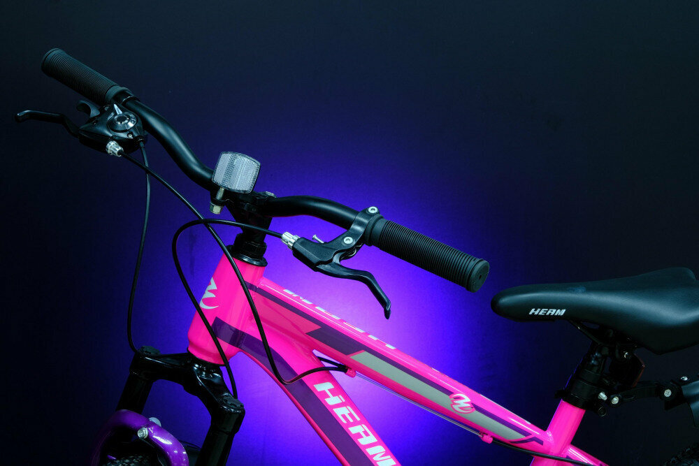 Велосипед детский HEAM FIRST 207 Розово/Фиолетовый/Белый, 120–135см, колеса 20 дюймов, стальная рама, 7 скоростей