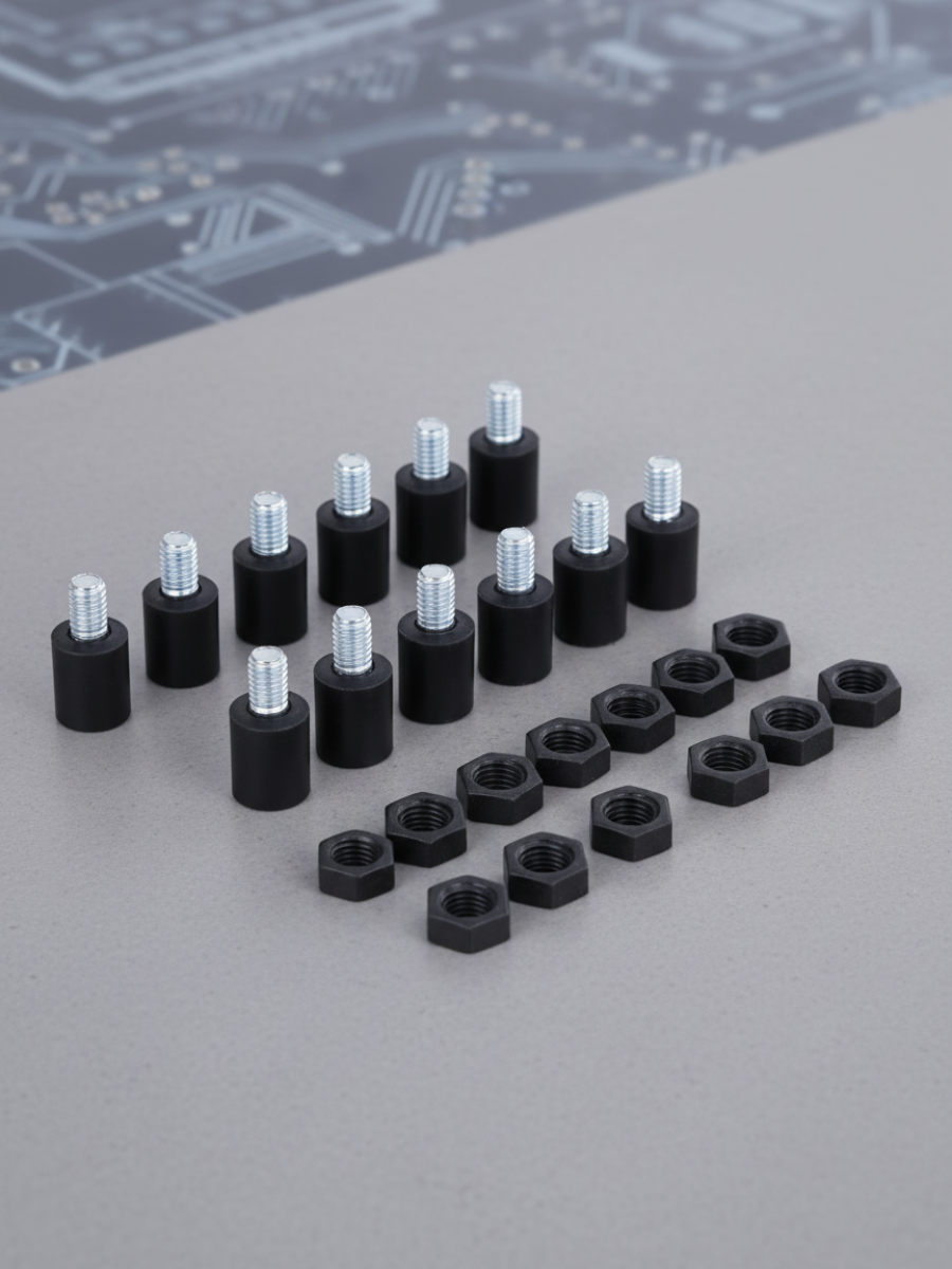 Антивибрационные резиновые демпферы стойки контроллера M3*7+4.5 с гайками (12 шт)