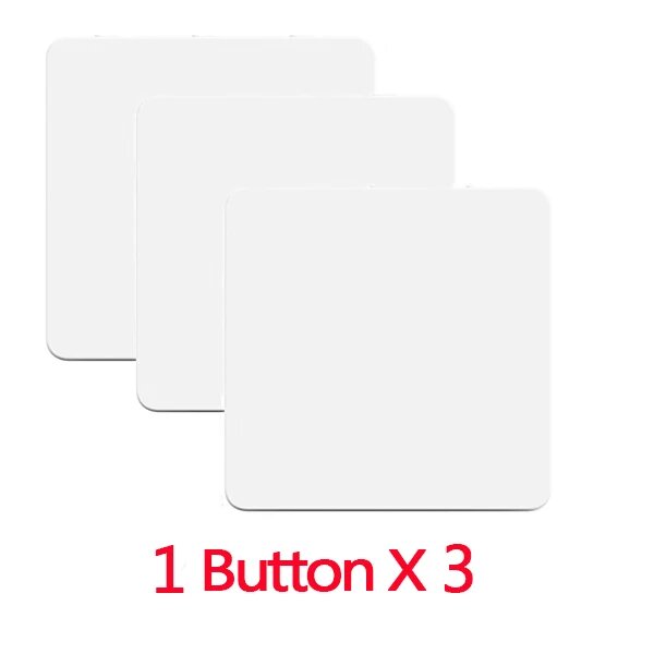 Умный настенный выключатель Yeelight YLKG12YL/YLKG13YL/YLKG14YL single button 3pcs