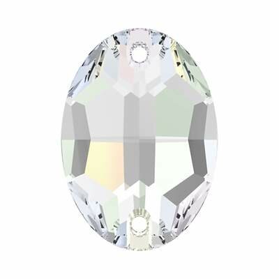 Нашивные кристаллы Swarovski, 16x11 мм, кристалл с эффектом, цвет: crystal AB, арт.3210
