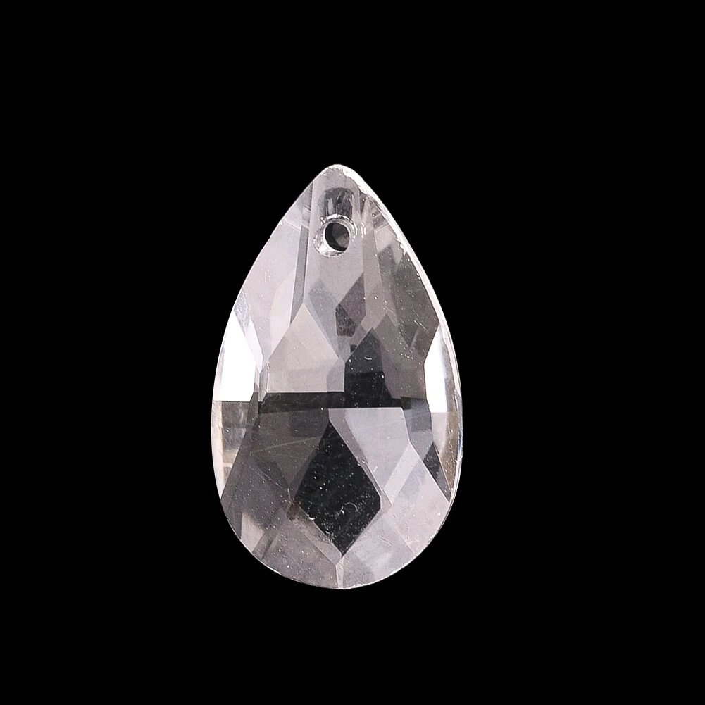 Хрустальные бусины-капли 5 шт. Transparent