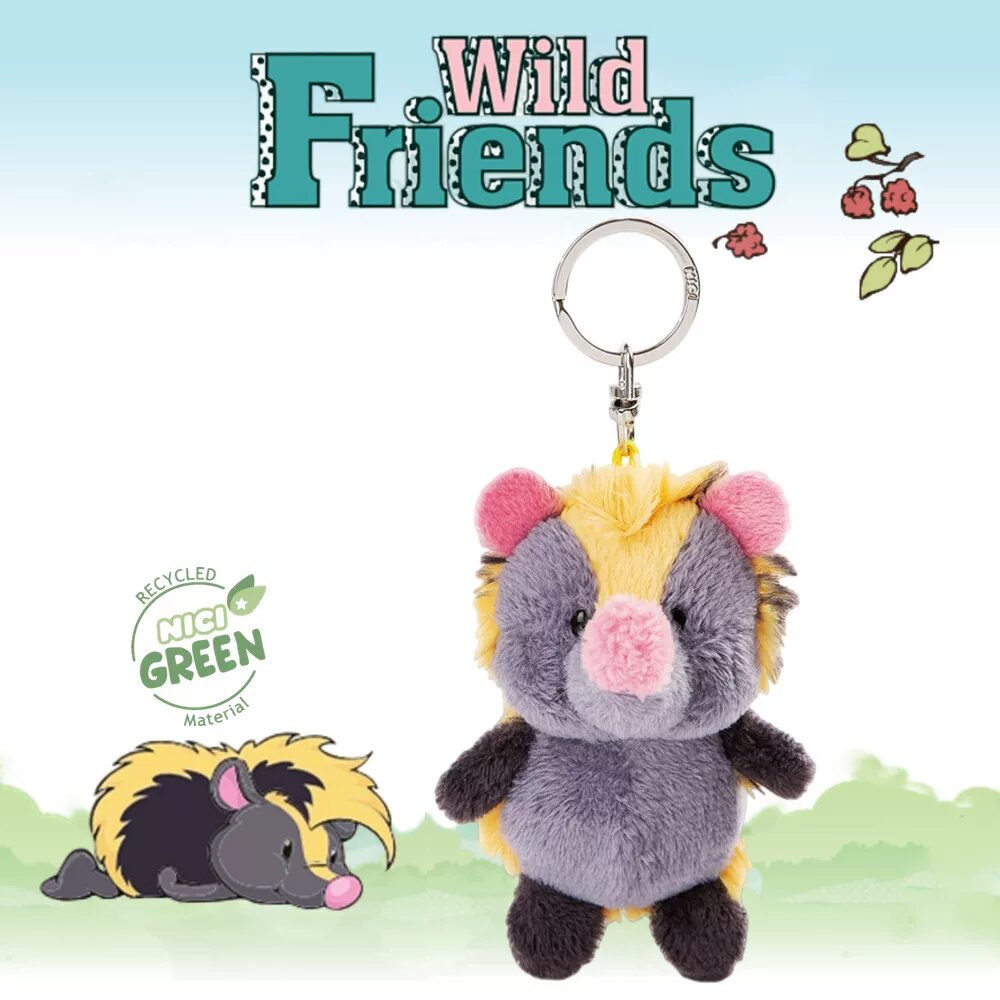 Мини-брелок Nici Island Hedgehog 10 см плюшевый мультяшный аксессуар для ключей и сумок
