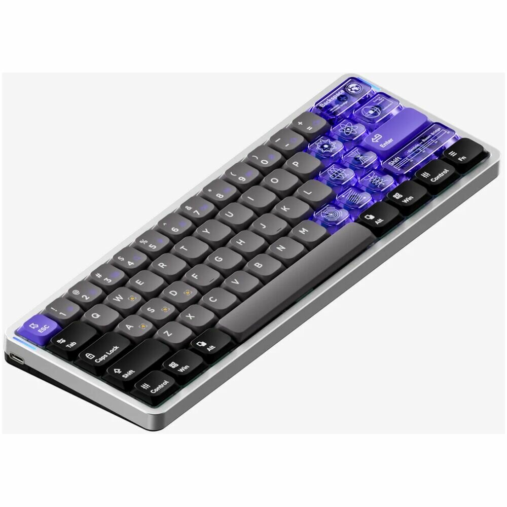 Клавиатура Nuphy Air60 HE (Low-Profile Magnetic Jade Pro Switch) RGB (русская раскладка)