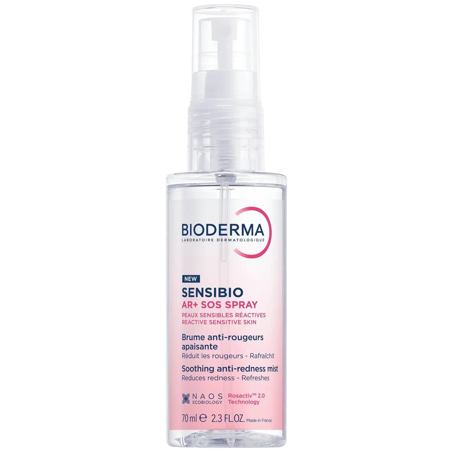 Спрей SOS для лица Bioderma Sensibio AR+ мгновенно успокаивающий против покраснений, 70 мл