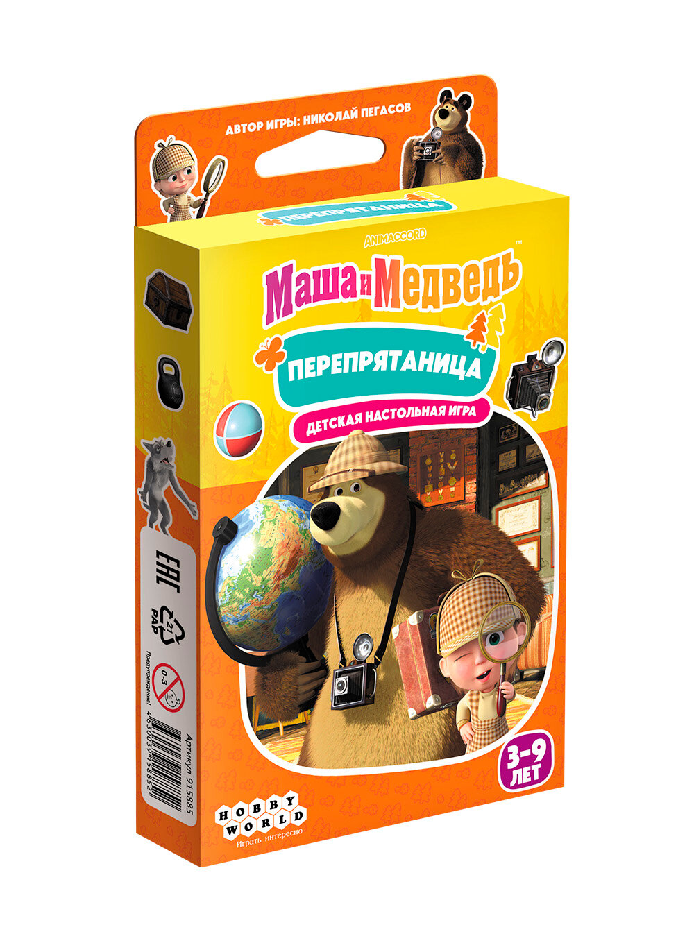 Настольная игра Hobby world Маша и Медведь Перепрятаница детская от 3 лет для 2-8 игроков