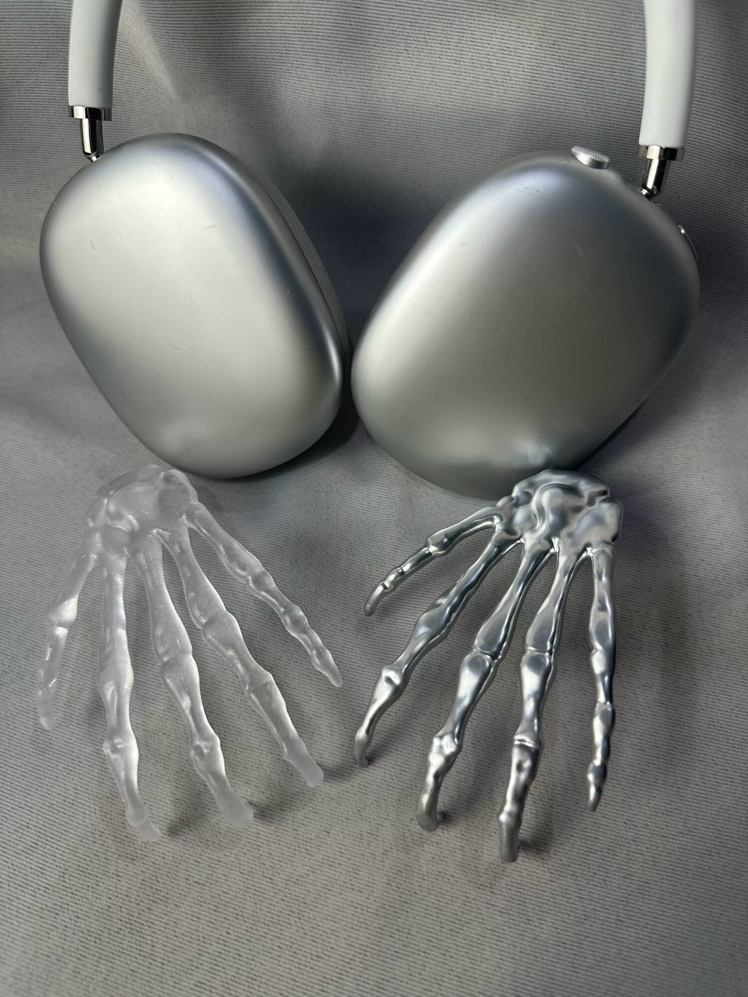 Прозрачный костяной коготь скелет чехол для AirPods Max 1/2, 3D печать, для одной пары, ретро дизайн,