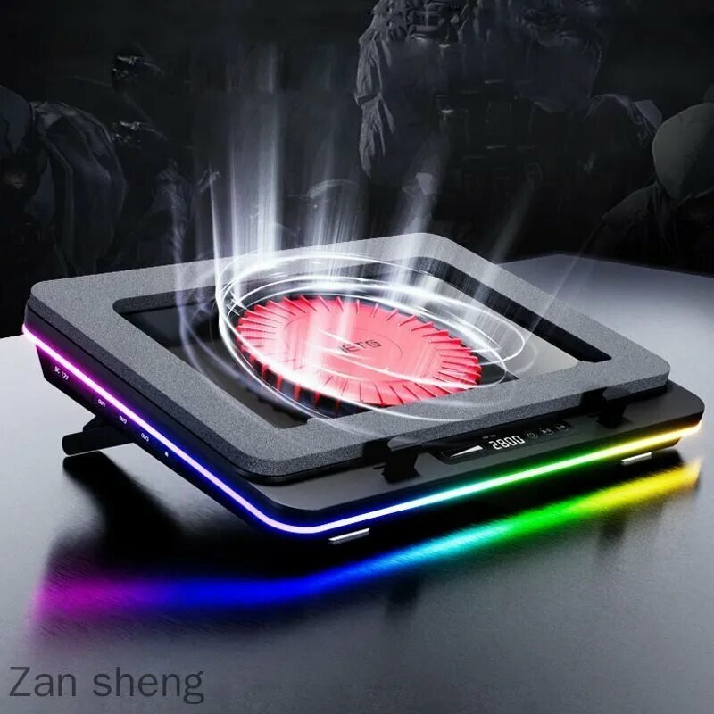IETS GT626 Теплоотводящая база ноутбука RGB с вентилятором 14CM