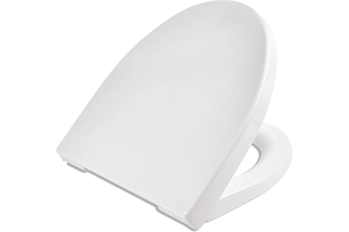 Сиденье с крышкой MKW Флора Cersanit Parva, белый дюропласт, металл крепёж, семейное сиденье для унитаза Parva