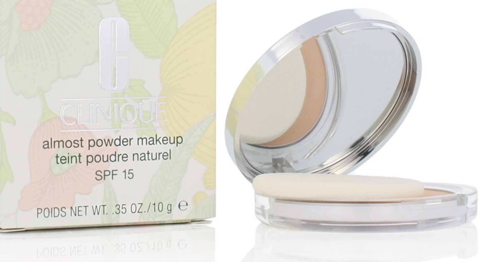 CLINIQUE Легкая компактная пудра с антиоксидантами Almost Powder Makeup SPF 15, № 05 Medium, 10 г