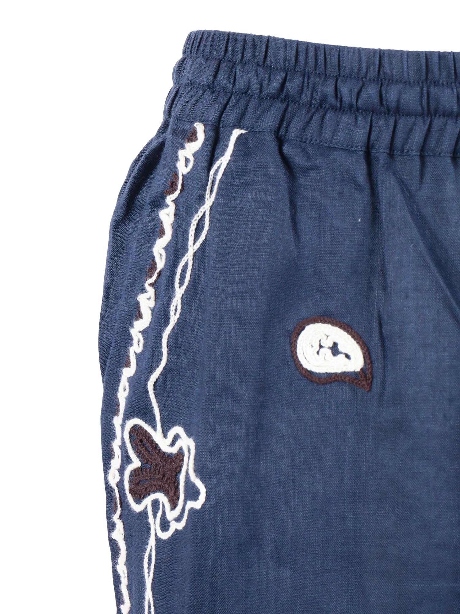 Брюки P.A.R.O.S.H. Embroidered trousers, размер S, blue — фото 1