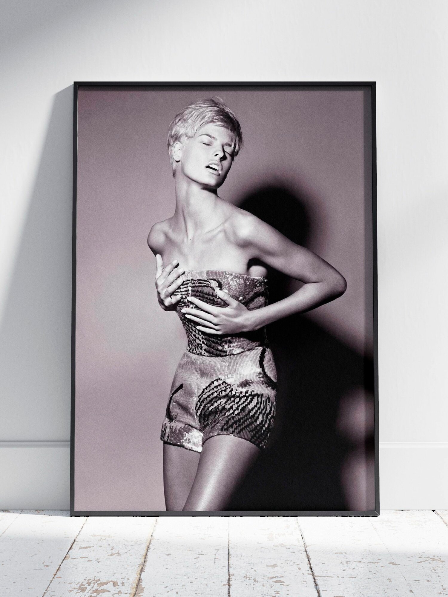 Плакат на стену для интерьера Линда Евангелиста (Linda Evangelista 35) - Постер по модели, бренду и моде формата A4 (21x30 см)
