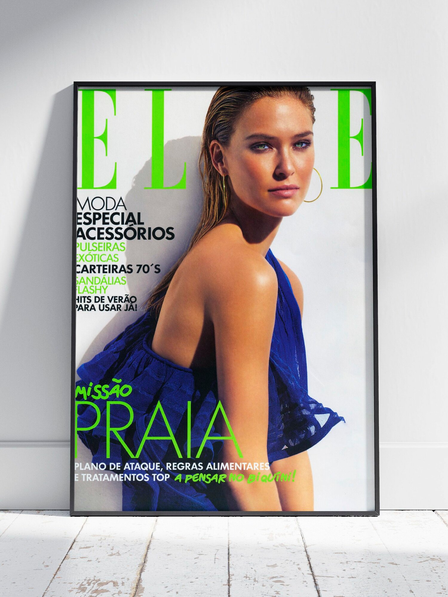 Плакат на стену для интерьера Бар Рафаэли (Bar Refaeli 4) - Постер по модели, бренду и моде формата A4 (21x30 см)