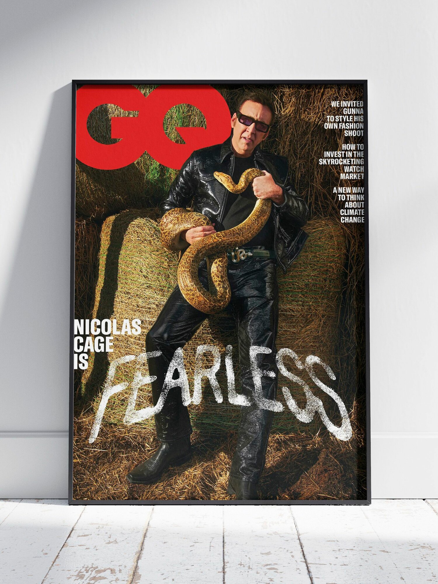 Плакат на стену для интерьера Николас Кейдж (Nicolas Cage 26) - Постер по актеру фильма, кино, сериала формата A4 (21x30 см)