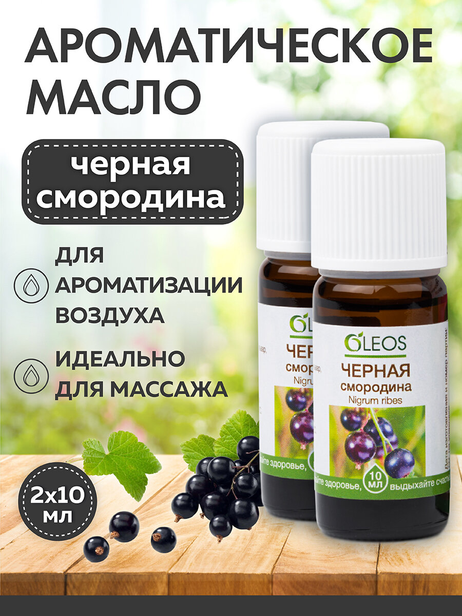 Ароматическое масло Черная смородина для аромалампы, 2*10 мл