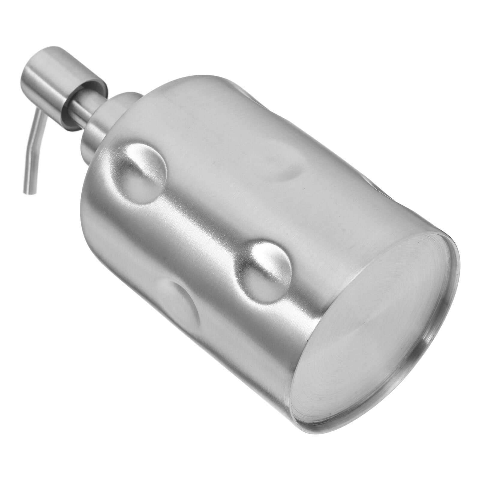 Флакон из нержавеющей стали для лосьона, дозатора мыла, геля для душа, шампуня и геля для душа (флакон с защитой от отпечатков пальцев + D) для ванной комнаты в отеле или доме. 1 шт.
