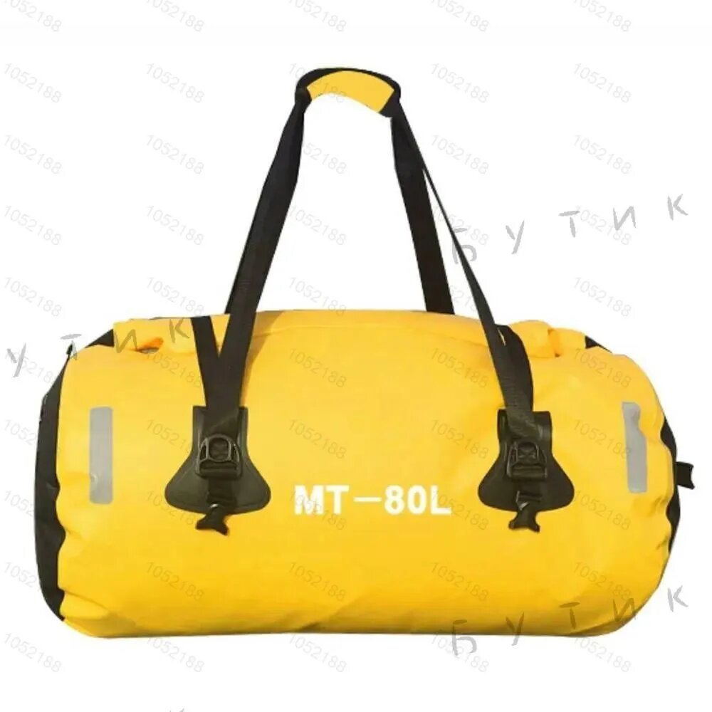 Желтый гермомешок YH Pack MT-80L 80 л для походов, с водонепроницаемым покрытием — фото 1