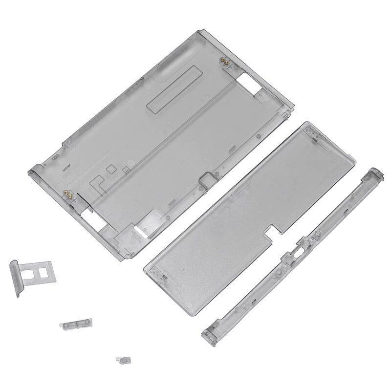 Прозрачный черный набор из 6 деталей для Joy-Con контроллера Nintendo Switch - замена DIY