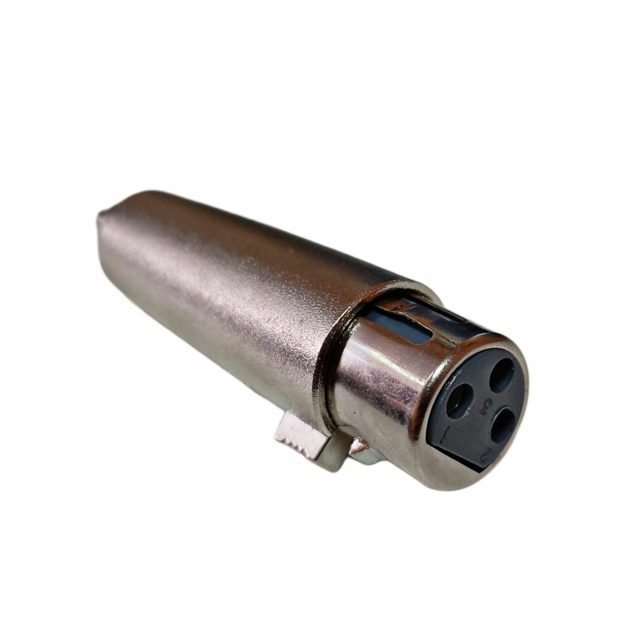 Разъем переходник микрофонный JD-488 / XLR 3P F-RCA M, XLR 3pin гнездо мама-RCA штекер папа 48 В, 3 контакта